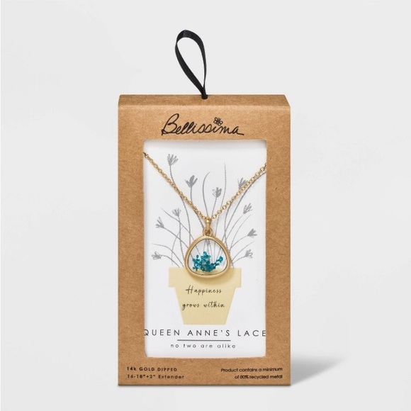 Bellissima | Jewelry | Bella Uno Bellissima Flower Pressed Queen Annes ...